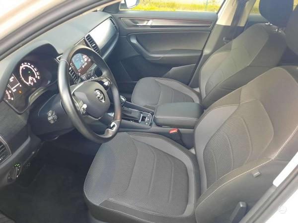 White Skoda Kodiaq 2021 in Vilnius, with an engine capacity of 1.50 L and mileage of 53 thousand km for 20600 €, photo 8 on AUTOMOTO.COM.LV