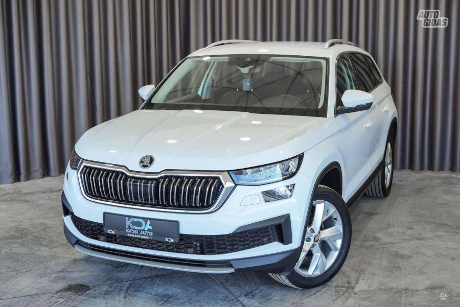 White Skoda Kodiaq 2022 in Marijampole, with an engine capacity of 2.00 L and mileage of 198 thousand km for 22450 €, photo 4 on AUTOMOTO.COM.LV