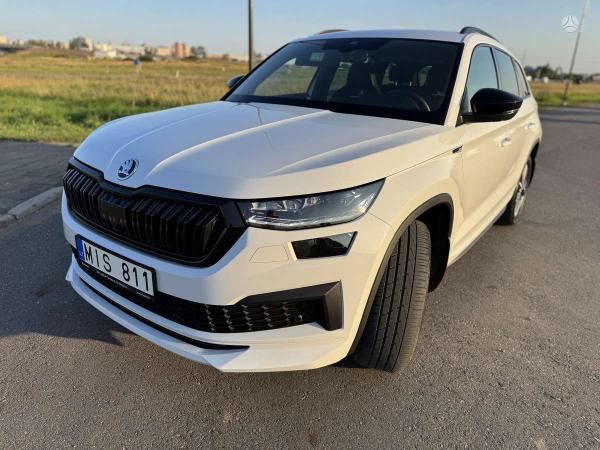 Balts Skoda Kodiaq 2022 Kauņa, ar dzinēja tilpumu 1.98 L un nobraukumu 61 tūkst. km par 32500 €, foto 2 vietnē AUTOMOTO.COM.LV