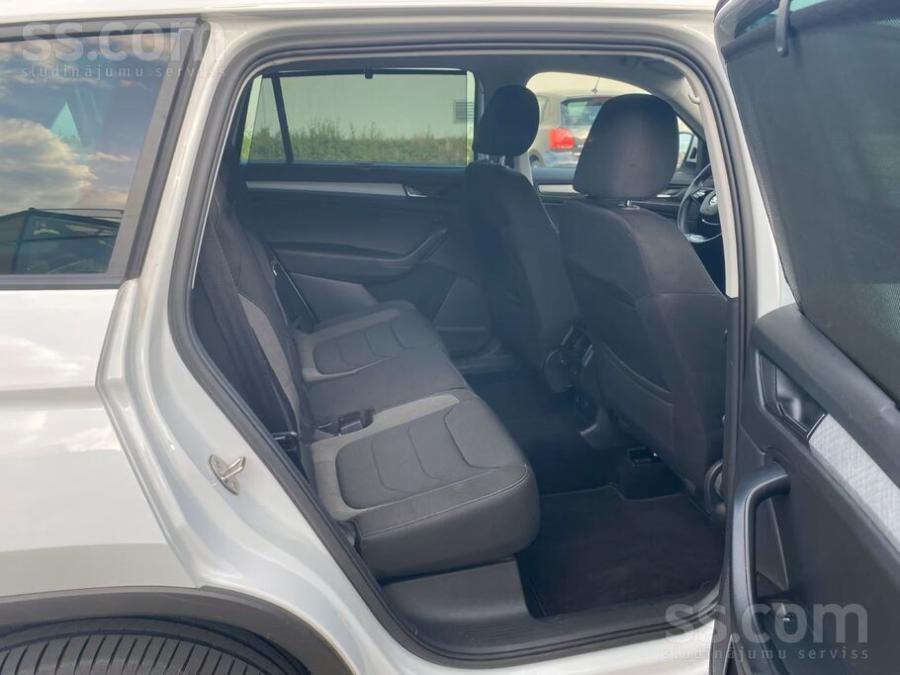 White Skoda Kodiaq 2022 in Liepaja, with an engine capacity of 2.00 L and mileage of 208 thousand km for 21500 €, photo 9 on AUTOMOTO.COM.LV