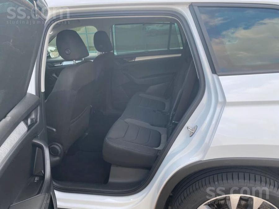 White Skoda Kodiaq 2022 in Liepaja, with an engine capacity of 2.00 L and mileage of 208 thousand km for 21500 €, photo 11 on AUTOMOTO.COM.LV
