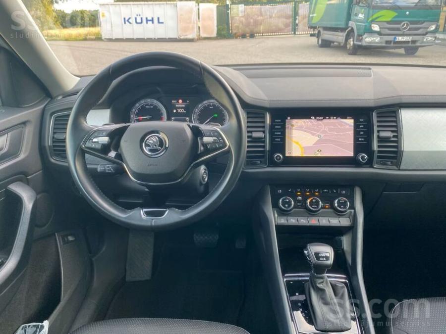White Skoda Kodiaq 2022 in Liepaja, with an engine capacity of 2.00 L and mileage of 208 thousand km for 21500 €, photo 13 on AUTOMOTO.COM.LV
