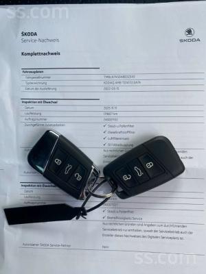 White Skoda Kodiaq 2022 in Liepaja, with an engine capacity of 2.00 L and mileage of 208 thousand km for 21500 €, photo 16 on AUTOMOTO.COM.LV