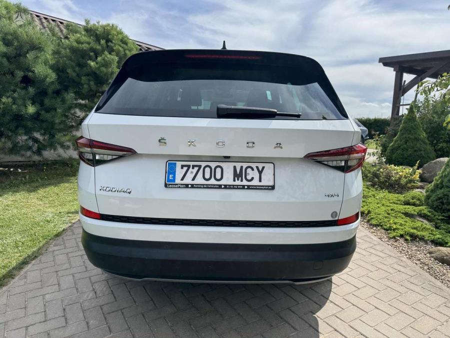 Белый Шкода Kodiaq 2022 в Утена, объемом двигателя 1.97 л и пробегом 162 тыс. км за 21200 €, фото 7 на AUTOMOTO.COM.LV