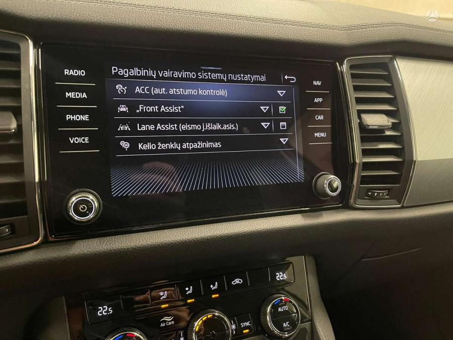 Balts Skoda Kodiaq 2022 Viļņa, ar dzinēja tilpumu 1.97 L un nobraukumu 201 tūkst. km par 17800 €, foto 13 vietnē AUTOMOTO.COM.LV