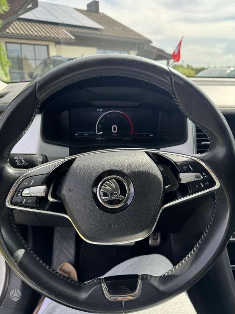 Белый Шкода Kodiaq 2022 в Утена, объемом двигателя 1.97 л и пробегом 162 тыс. км за 21100 €, фото 10 на AUTOMOTO.COM.LV