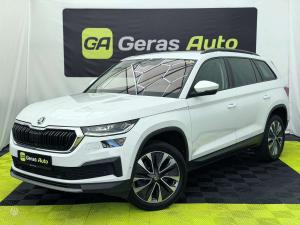 White Skoda Kodiaq 2022 in Vilnius, with an engine capacity of 2.00 L and mileage of 235 thousand km for 19700 €, photo  on AUTOMOTO.COM.LV