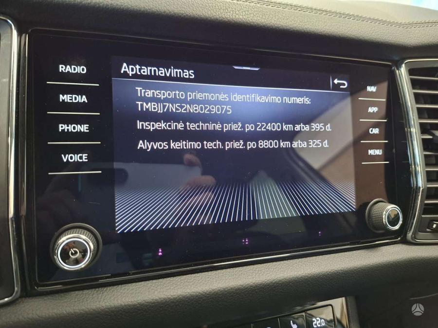 Белый Шкода Kodiaq 2022 в Каунас, объемом двигателя 1.97 л и пробегом 184 тыс. км за 20900 €, фото 19 на AUTOMOTO.COM.LV