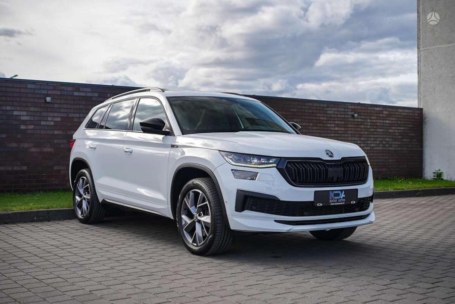 Белый Шкода Kodiaq 2022 в Мариямполе, объемом двигателя 1.97 л и пробегом 202 тыс. км за 25950 €, фото 1 на AUTOMOTO.COM.LV