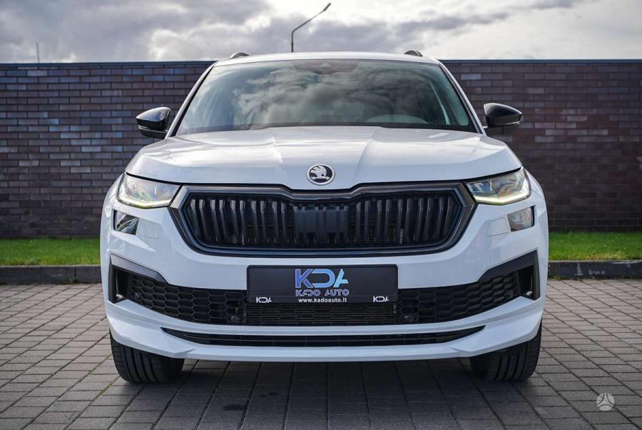 Белый Шкода Kodiaq 2022 в Мариямполе, объемом двигателя 1.97 л и пробегом 202 тыс. км за 25950 €, фото 3 на AUTOMOTO.COM.LV
