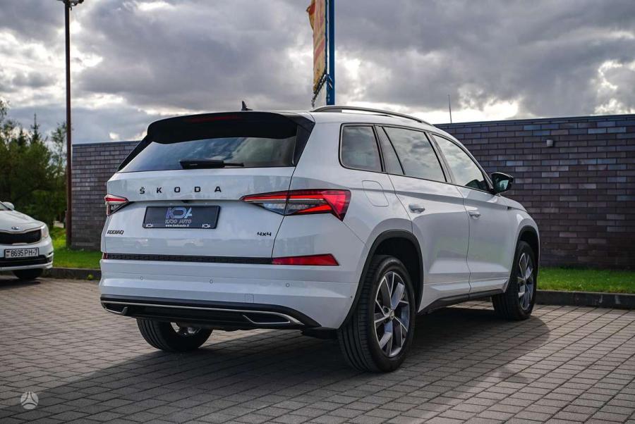 Белый Шкода Kodiaq 2022 в Мариямполе, объемом двигателя 1.97 л и пробегом 202 тыс. км за 25950 €, фото 10 на AUTOMOTO.COM.LV