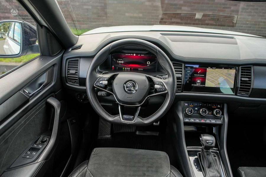 Белый Шкода Kodiaq 2022 в Мариямполе, объемом двигателя 1.97 л и пробегом 202 тыс. км за 25950 €, фото 15 на AUTOMOTO.COM.LV