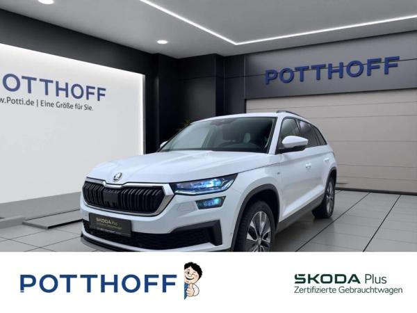 Белый Шкода Kodiaq 2023 в Каунас, объемом двигателя 2.00 л и пробегом 82 тыс. км за 32697 €, фото 1 на AUTOMOTO.COM.LV