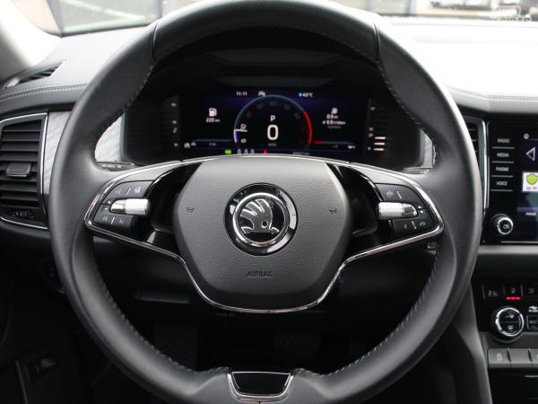 White Skoda Kodiaq 2023 in Vilnius, with an engine capacity of 1.50 L and mileage of 90 thousand km for 29500 €, photo 9 on AUTOMOTO.COM.LV