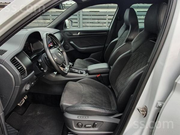 White Skoda Kodiaq 2023 in Riga, with an engine capacity of 1.50 L and mileage of 105 thousand km for 29500 €, photo 8 on AUTOMOTO.COM.LV