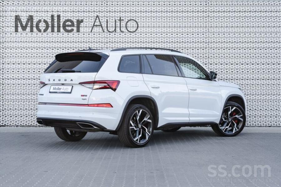 Белый Шкода Kodiaq 2023 в Рига, объемом двигателя 2.00 л и пробегом 125 тыс. км за 35200 €, фото 5 на AUTOMOTO.COM.LV
