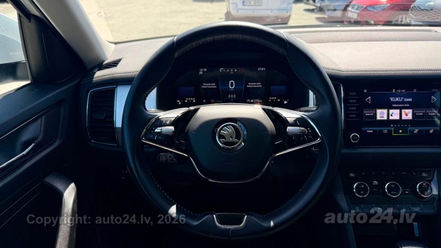 Белый Шкода Kodiaq 2023 в Таллин, объемом двигателя 2.00 л и пробегом 183 тыс. км за 26970 €, фото 11 на AUTOMOTO.COM.LV