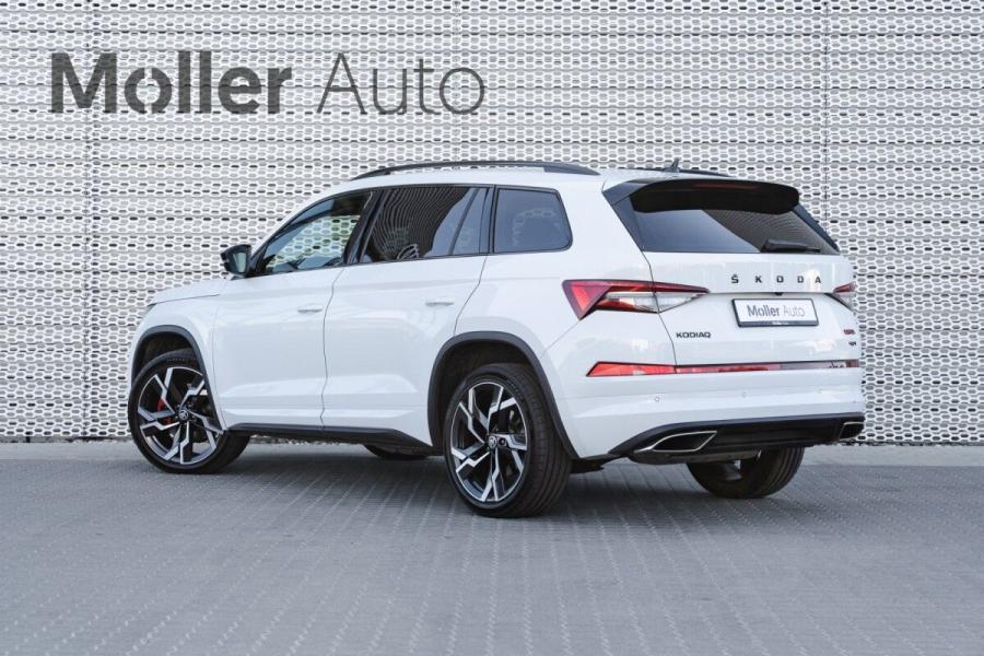 White Skoda Kodiaq 2023 in Marupe, with an engine capacity of 2.00 L and mileage of 80 thousand km for 34550 €, photo 4 on AUTOMOTO.COM.LV