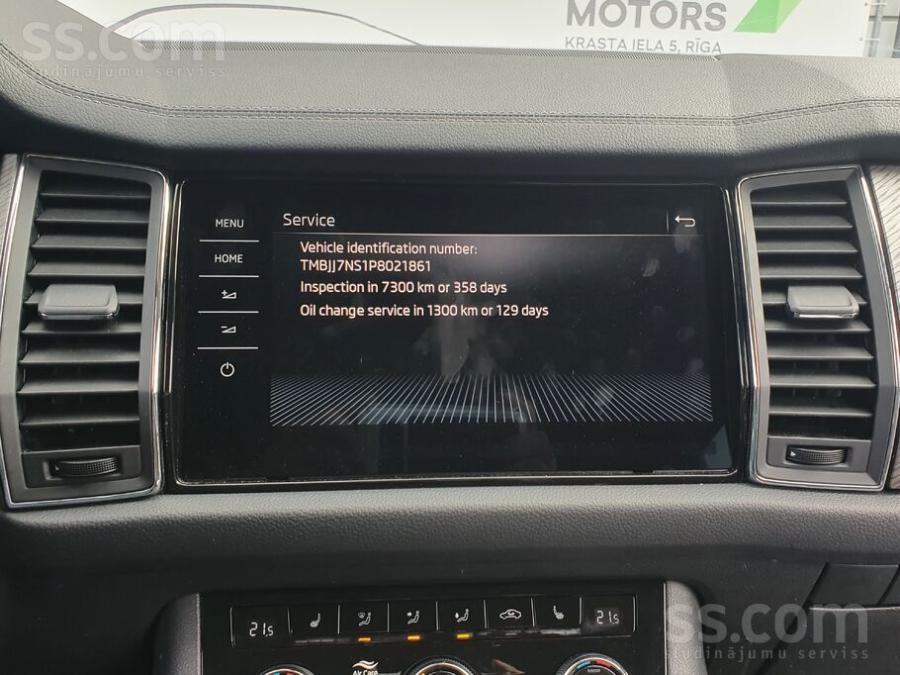 Balts Skoda Kodiaq 2023 Rīga, ar dzinēja tilpumu 2.00 L un nobraukumu 109 tūkst. km par 29500 €, foto 28 vietnē AUTOMOTO.COM.LV