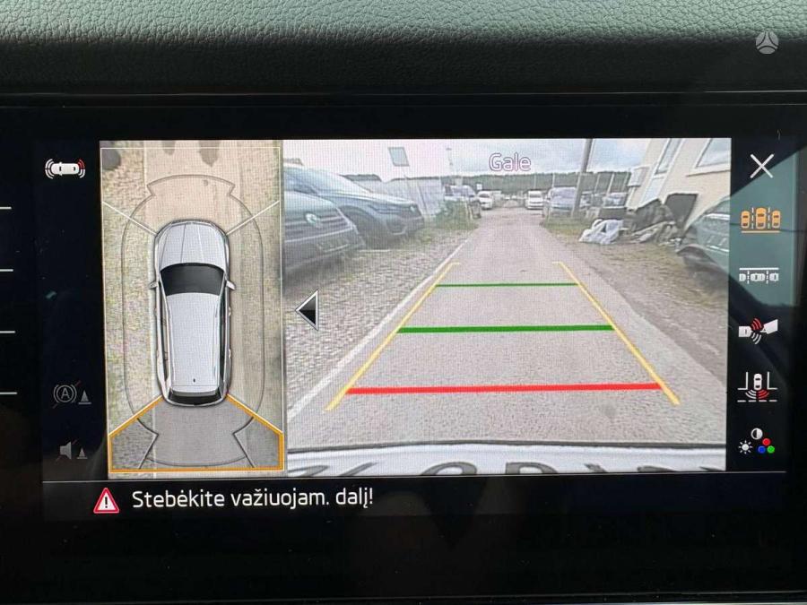 White Skoda Kodiaq 2023 in Vilnius, with an engine capacity of 1.97 L and mileage of 187 thousand km for 25800 €, photo 26 on AUTOMOTO.COM.LV