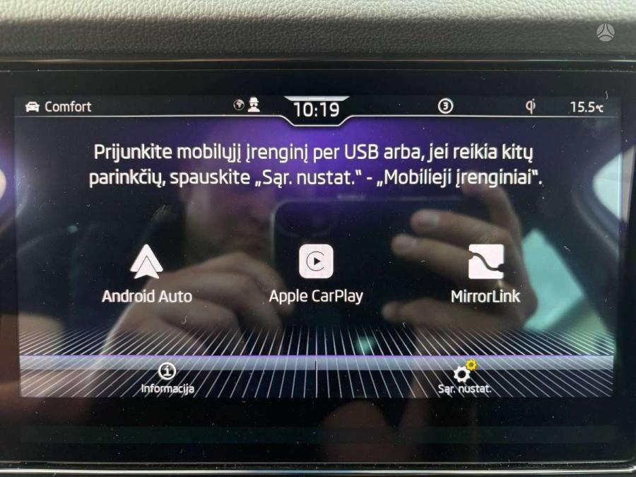 White Skoda Kodiaq 2023 in Vilnius, with an engine capacity of 1.97 L and mileage of 187 thousand km for 25800 €, photo 31 on AUTOMOTO.COM.LV