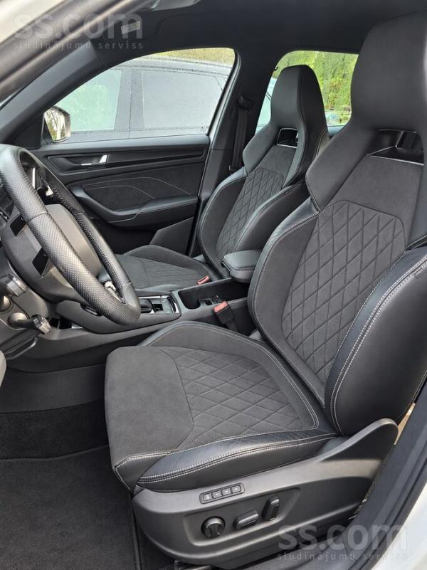 Skoda Kodiaq 2023 in Riga on AUTOMOTO.COM.LV White Skoda Kodiaq 2023 in Riga, with an engine capacity of 1.50 L and mileage of 57 thousand km for 28900 €, photo 8 on AUTOMOTO.COM.LV