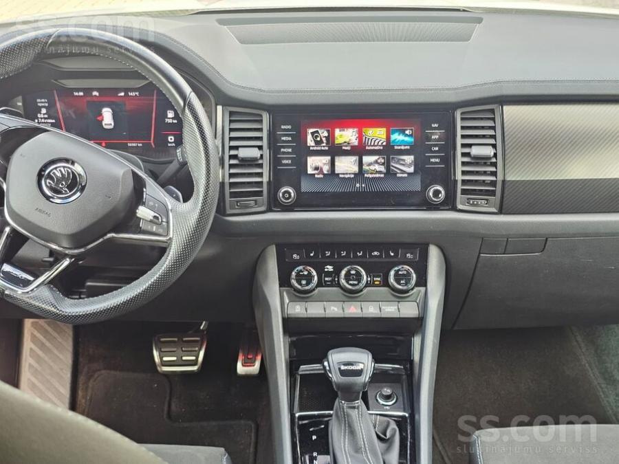 Белый Шкода Kodiaq 2023 в Рига, объемом двигателя 1.50 л и пробегом 57 тыс. км за 28900 €, фото 9 на AUTOMOTO.COM.LV