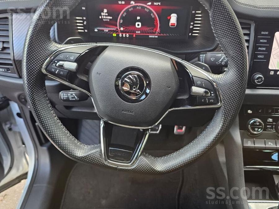 Белый Шкода Kodiaq 2023 в Рига, объемом двигателя 1.50 л и пробегом 57 тыс. км за 28900 €, фото 10 на AUTOMOTO.COM.LV