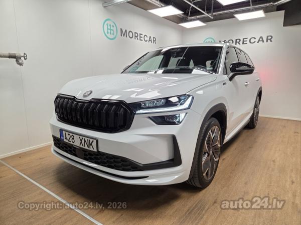 Белый Шкода Kodiaq 2024 в Таллин, объемом двигателя 2.00 л и пробегом 17 тыс. км за 45900 €, фото 4 на AUTOMOTO.COM.LV