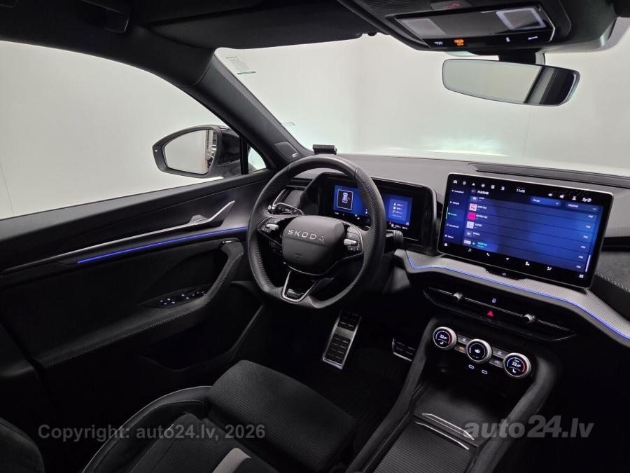 White Skoda Kodiaq 2024 in Tallinn, with an engine capacity of 2.00 L and mileage of 17 thousand km for 45900 €, photo 14 on AUTOMOTO.COM.LV