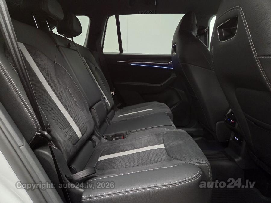 White Skoda Kodiaq 2024 in Tallinn, with an engine capacity of 2.00 L and mileage of 17 thousand km for 45900 €, photo 20 on AUTOMOTO.COM.LV