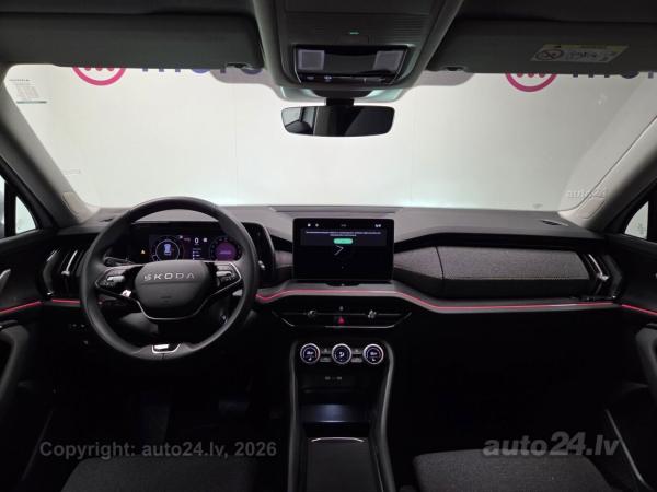 White Skoda Kodiaq 2025 in Tallinn, with an engine capacity of 1.50 L and mileage of 9 thousand km for 37900 €, photo 8 on AUTOMOTO.COM.LV