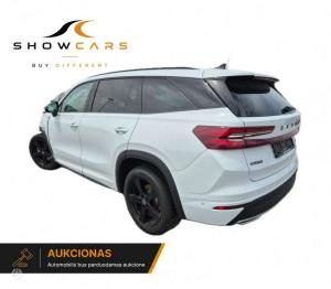 White Skoda Kodiaq 2025 in Klaipeda, with an engine capacity of 1.97 L and mileage of 11 thousand km for 15800 €, photo  on AUTOMOTO.COM.LV