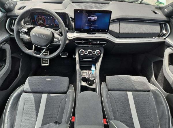 White Skoda Kodiaq 2025 in Klaipeda, with an engine capacity of 1.97 L and mileage of 11 thousand km for 15800 €, photo 5 on AUTOMOTO.COM.LV