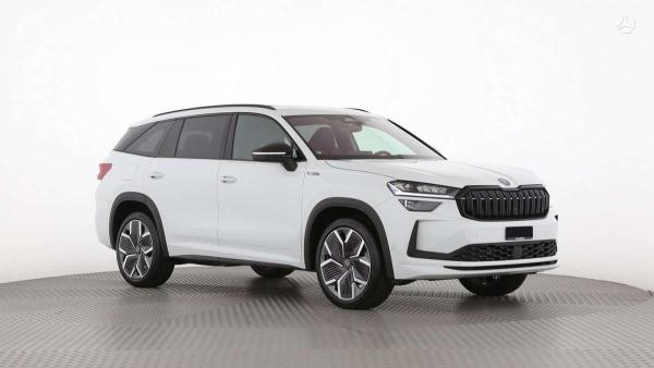 White Skoda Kodiaq 2026 in Panevezys, with an engine capacity of 1.97 L and mileage of 0 thousand km for 54540 €, photo 2 on AUTOMOTO.COM.LV