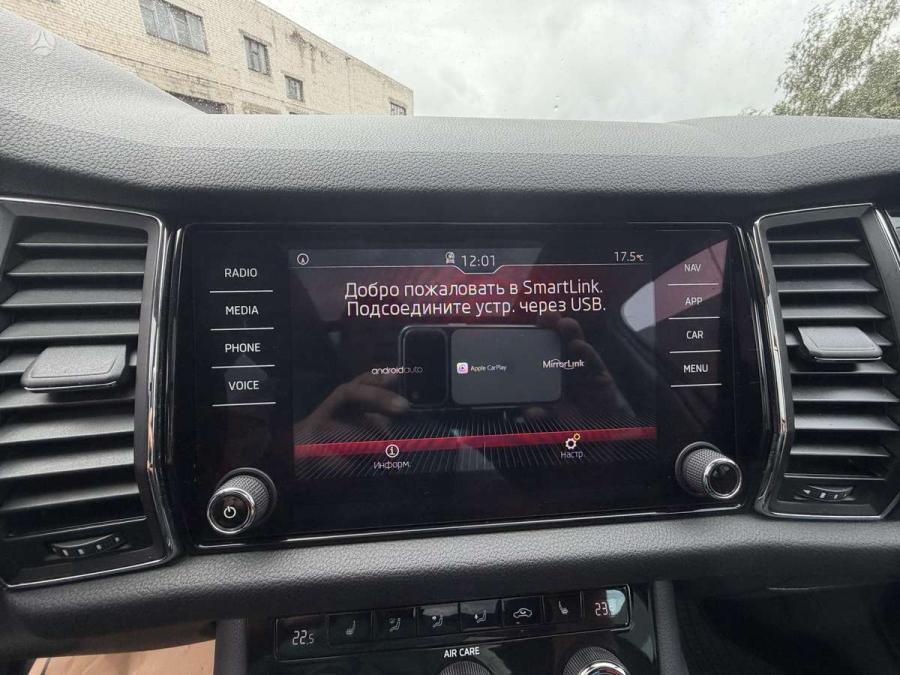 Белый Шкода Kodiaq 2017 в Вильнюс, объемом двигателя 1.97 л и пробегом 179 тыс. км за 16900 €, фото 13 на AUTOMOTO.COM.LV