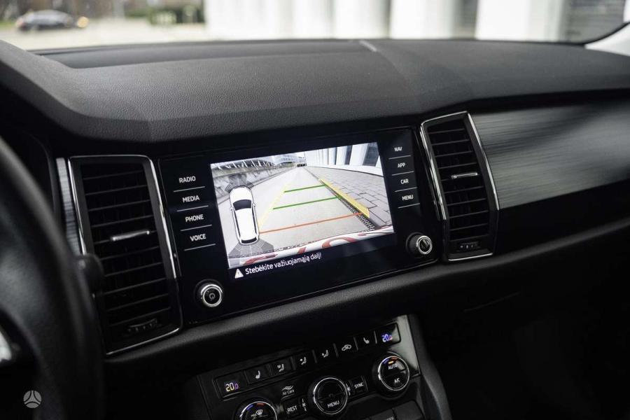 Balts Skoda Kodiaq 2019 Viļņa, ar dzinēja tilpumu 1.50 L un nobraukumu 216 tūkst. km par 16200 €, foto 32 vietnē AUTOMOTO.COM.LV