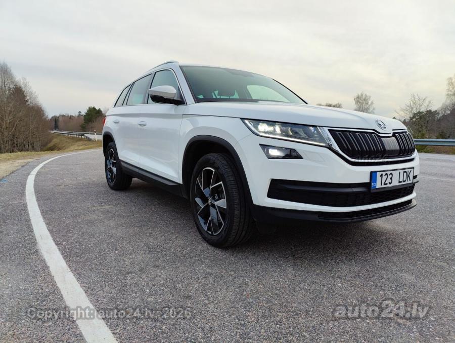 White Skoda Kodiaq 2019 in Voru, with an engine capacity of 2.00 L and mileage of 93 thousand km for 24500 €, photo 2 on AUTOMOTO.COM.LV