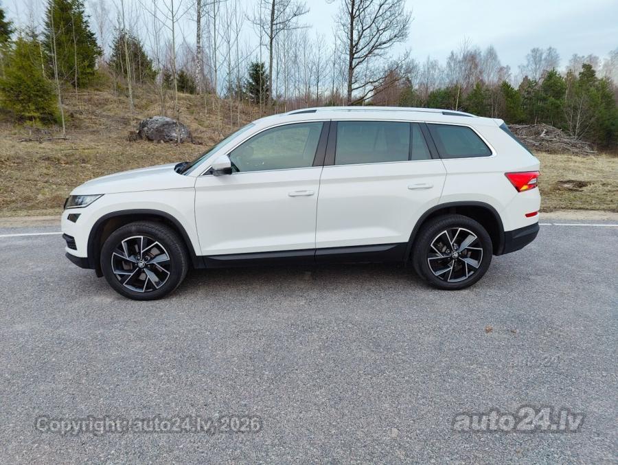 White Skoda Kodiaq 2019 in Voru, with an engine capacity of 2.00 L and mileage of 93 thousand km for 24500 €, photo 3 on AUTOMOTO.COM.LV