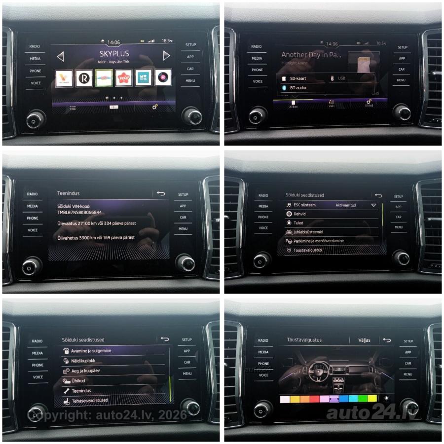 Белый Шкода Kodiaq 2019 в Таллин, объемом двигателя 1.50 л и пробегом 193 тыс. км за 21990 €, фото 16 на AUTOMOTO.COM.LV