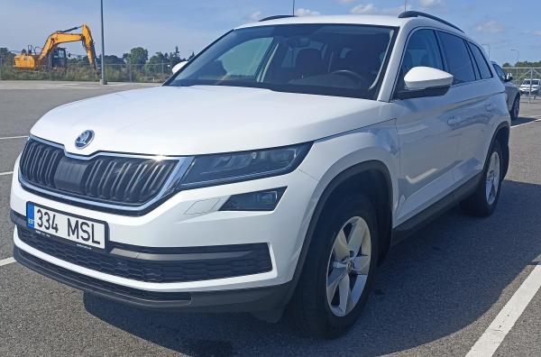White Skoda Kodiaq 2019 in Johvi, with an engine capacity of 1.50 L and mileage of 196 thousand km for 18000 €, photo 1 on AUTOMOTO.COM.LV