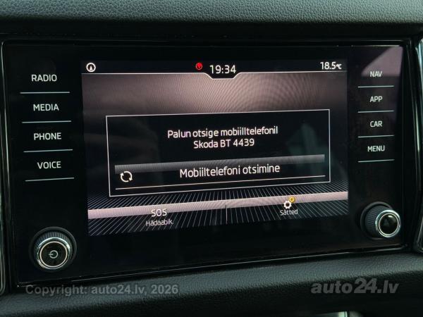 White Skoda Kodiaq 2019 in Parnu, with an engine capacity of 1.50 L and mileage of 123 thousand km for 22900 €, photo 10 on AUTOMOTO.COM.LV