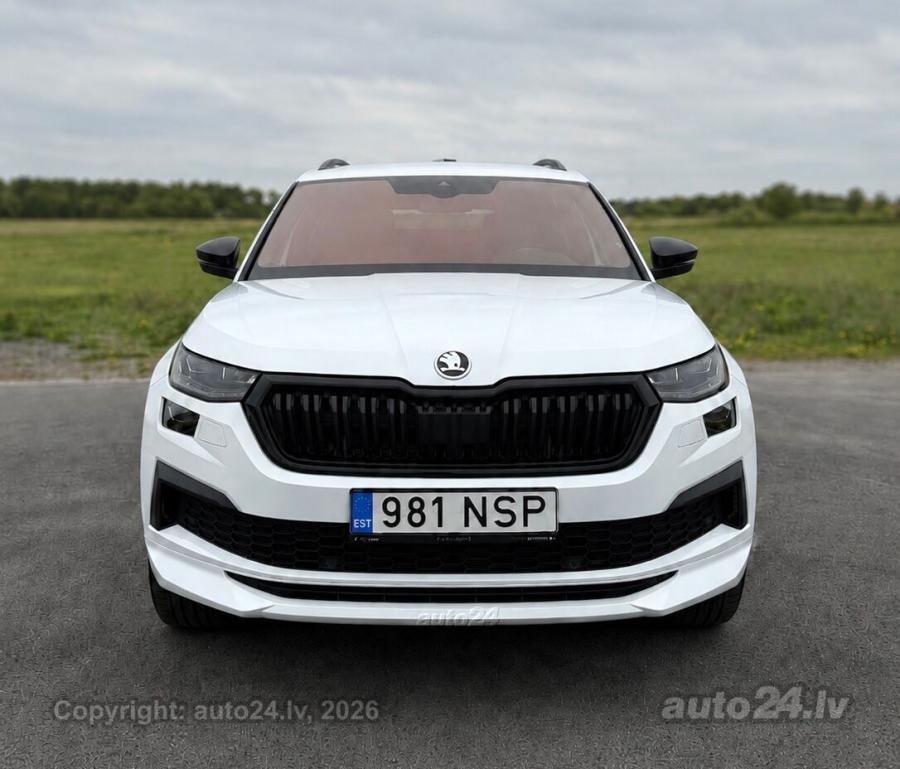 Белый Шкода Kodiaq 2021 в Таллин, объемом двигателя 1.50 л и пробегом 86 тыс. км за 28999 €, фото 1 на AUTOMOTO.COM.LV