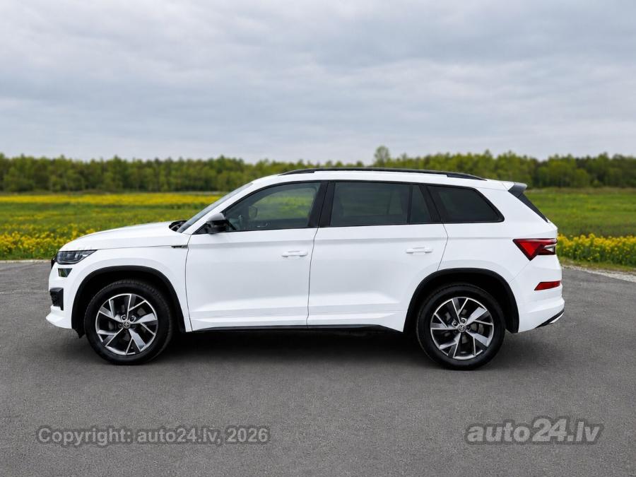 Белый Шкода Kodiaq 2021 в Таллин, объемом двигателя 1.50 л и пробегом 86 тыс. км за 28999 €, фото 5 на AUTOMOTO.COM.LV