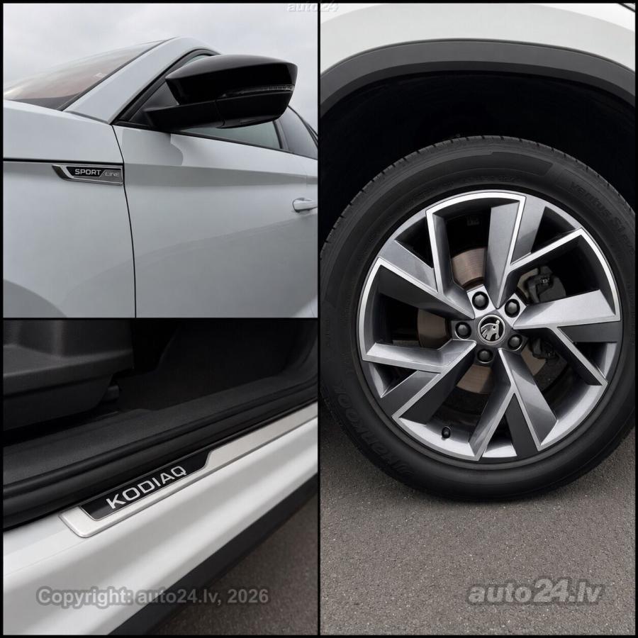 Белый Шкода Kodiaq 2021 в Таллин, объемом двигателя 1.50 л и пробегом 86 тыс. км за 28999 €, фото 30 на AUTOMOTO.COM.LV