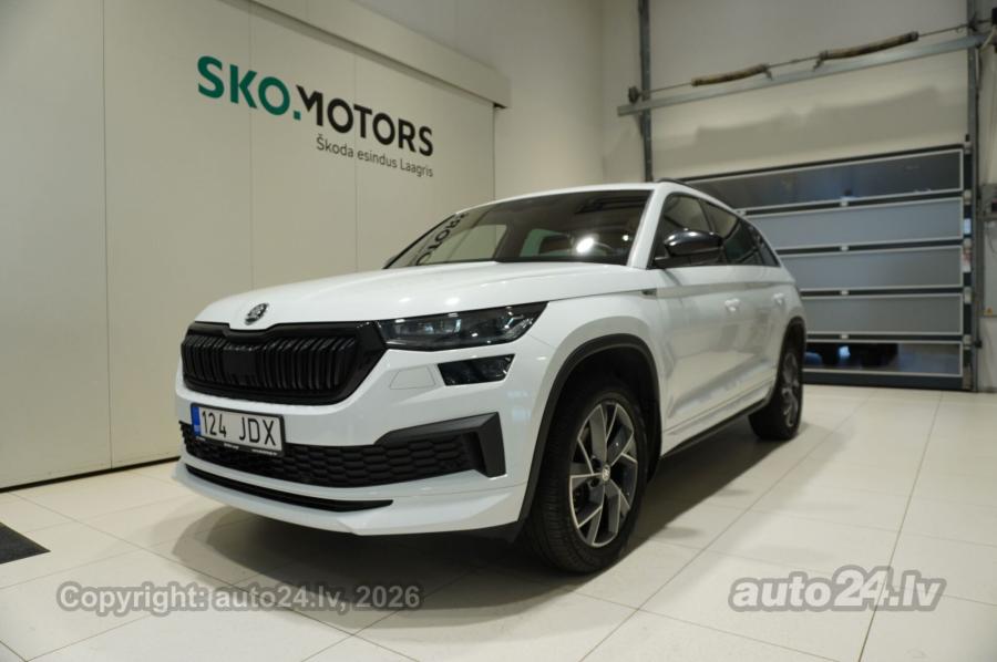 Белый Шкода Kodiaq 2021 в Таллин, объемом двигателя 2.00 л и пробегом 82 тыс. км за 31900 €, фото 1 на AUTOMOTO.COM.LV