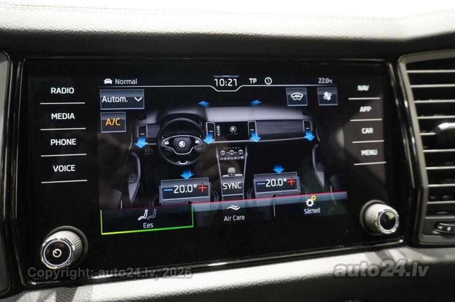 Белый Шкода Kodiaq 2021 в Таллин, объемом двигателя 2.00 л и пробегом 82 тыс. км за 31900 €, фото 20 на AUTOMOTO.COM.LV