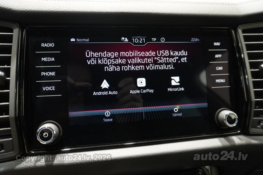 Белый Шкода Kodiaq 2021 в Таллин, объемом двигателя 2.00 л и пробегом 82 тыс. км за 31900 €, фото 21 на AUTOMOTO.COM.LV