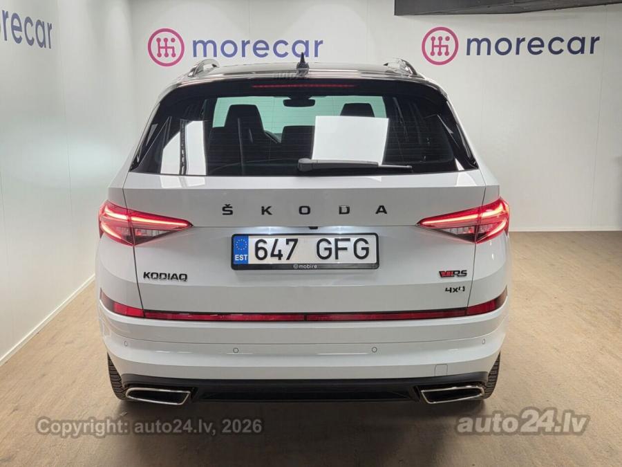 White Skoda Kodiaq 2022 in Tallinn, with an engine capacity of 2.00 L and mileage of 47 thousand km for 38900 €, photo 5 on AUTOMOTO.COM.LV
