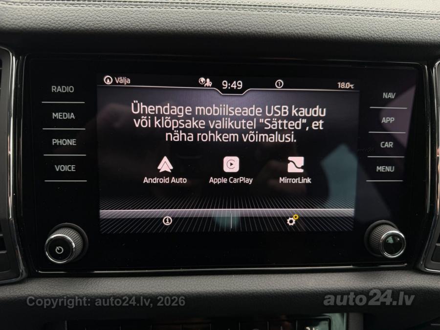 Белый Шкода Kodiaq 2022 в Пярну, объемом двигателя 1.50 л и пробегом 70 тыс. км за 29990 €, фото 11 на AUTOMOTO.COM.LV